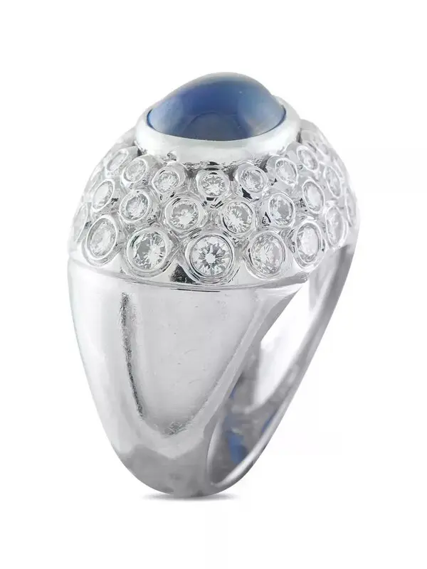 LB EXCLUSIVE Sapphire And Diamond Platinum Ring