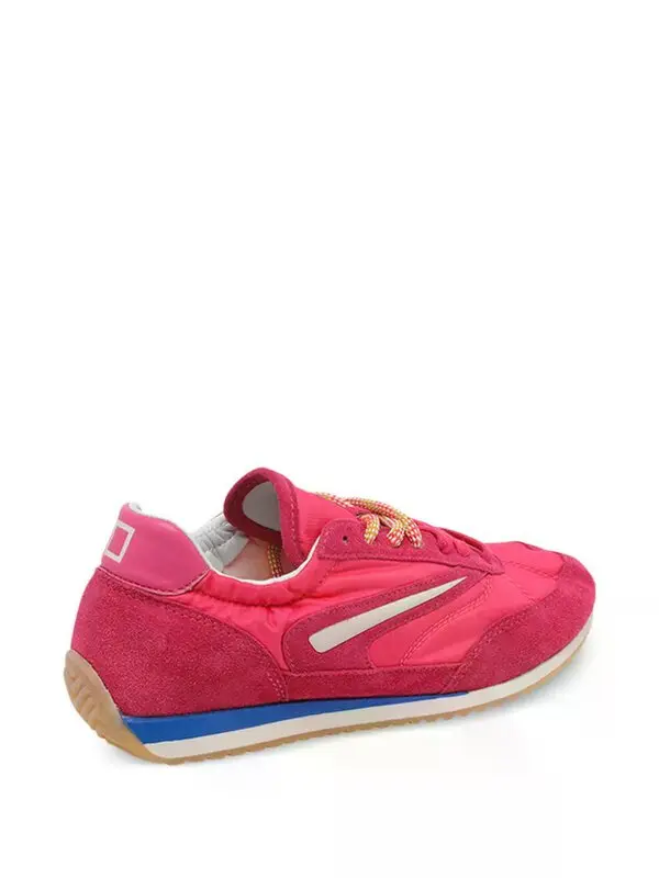D.a.t.e. Round Toe Suede Sneakers - Pink
