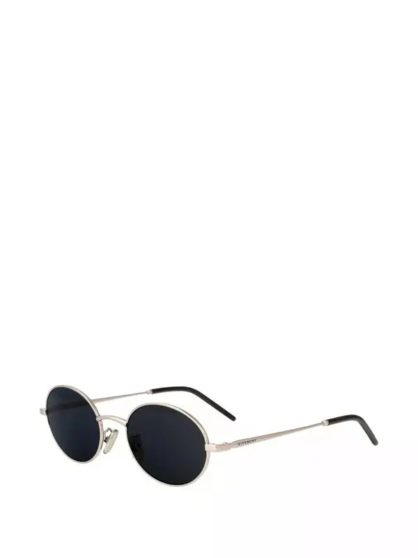 Givenchy City Oval-frame Sunglasses - Silver
