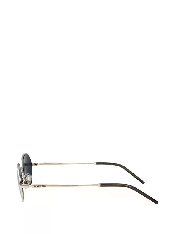 Givenchy City Oval-frame Sunglasses - Silver
