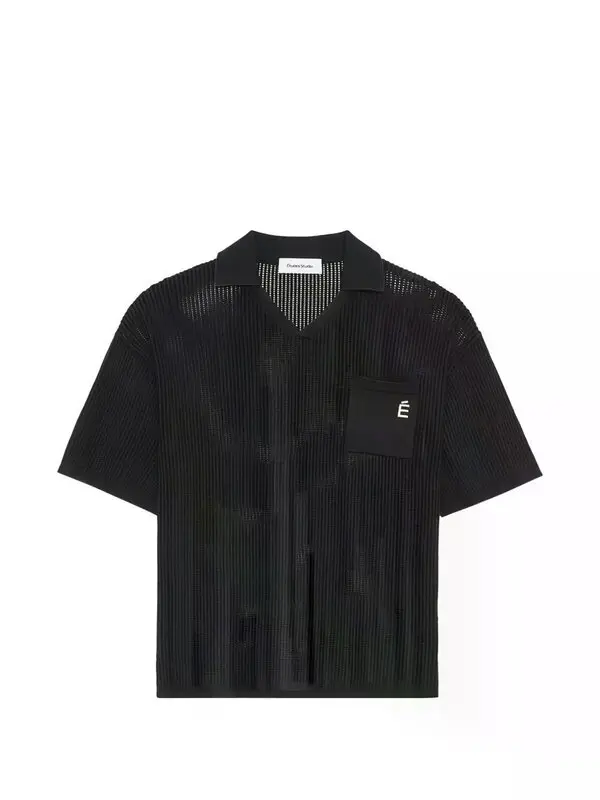Études Studio Chest-pocket V-neck T-shirt - Black