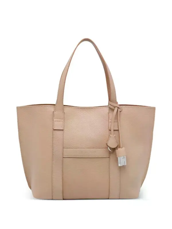 Hogan Leather Shoulder Bag - Neutrals