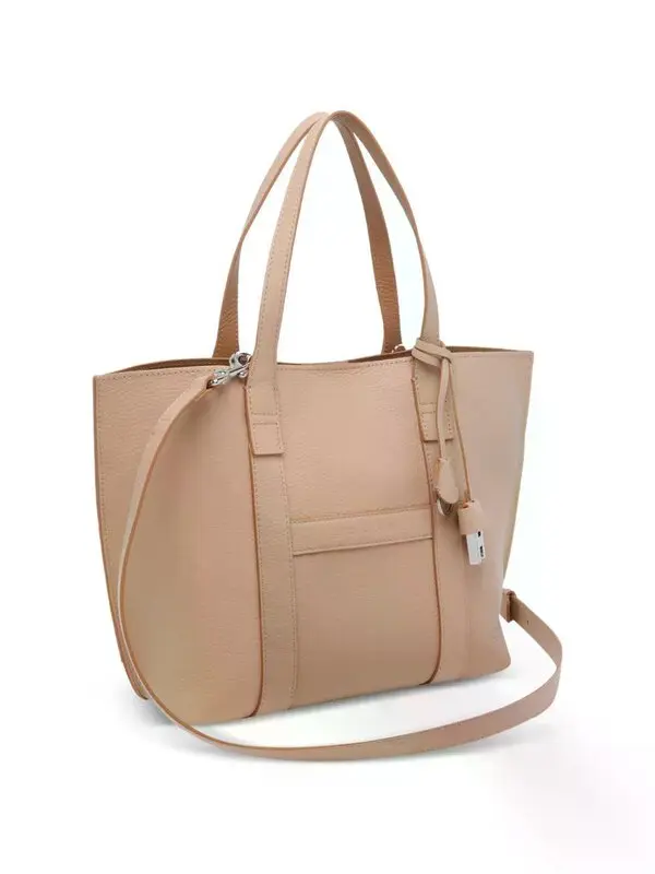 Hogan Leather Shoulder Bag - Neutrals