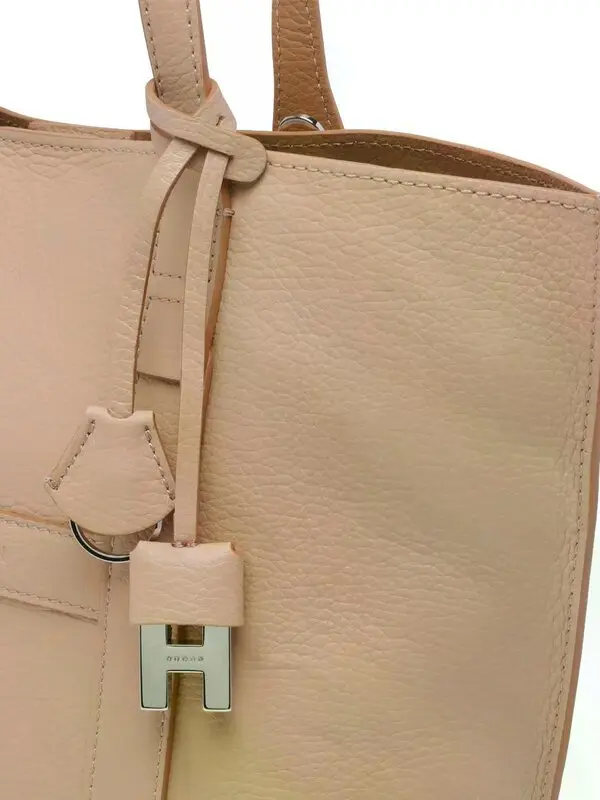 Hogan Leather Shoulder Bag - Neutrals
