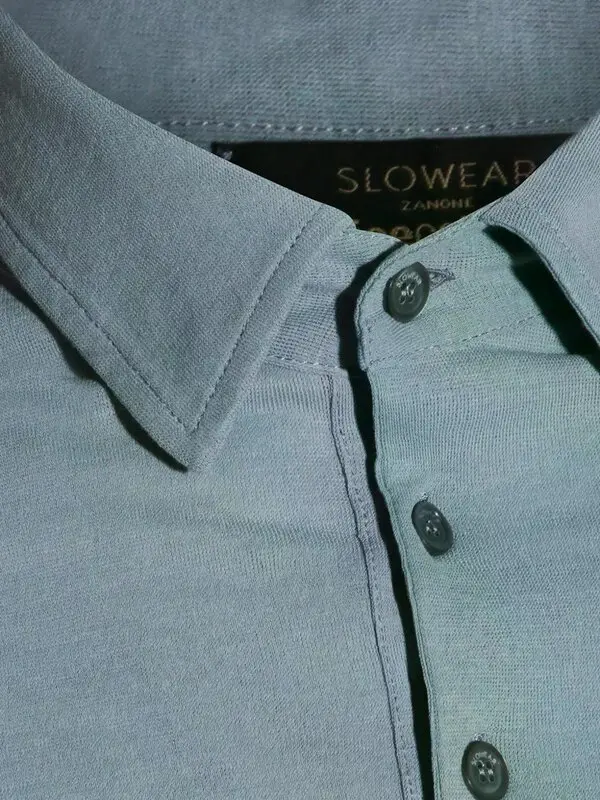 ZANONE Buttoned Polo Shirt - Blue