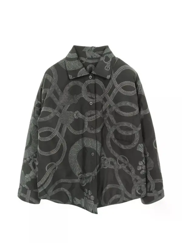 Hermès 2010s Palefroi Remix Reversible Overshirt - Green
