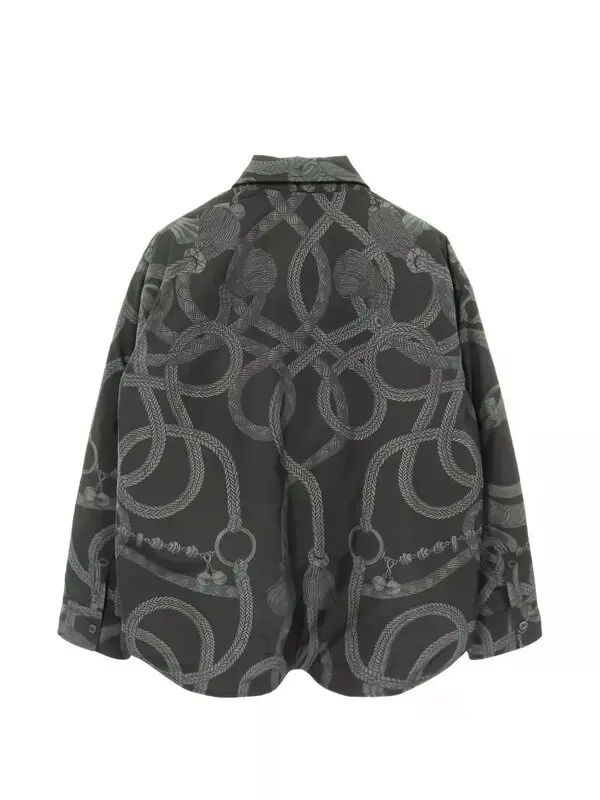 Hermès 2010s Palefroi Remix Reversible Overshirt - Green
