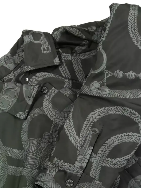 Hermès 2010s Palefroi Remix Reversible Overshirt - Green