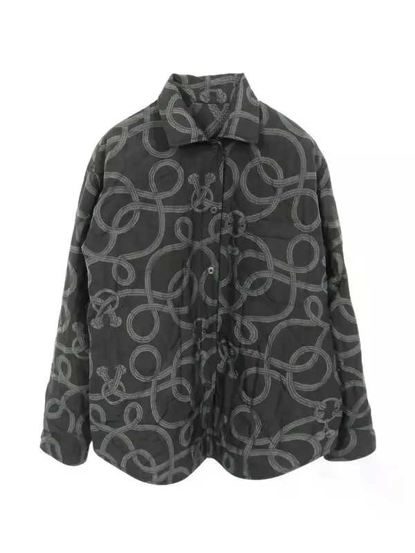 Hermès 2010s Palefroi Remix Reversible Overshirt - Green