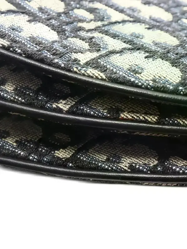 Dior 2010s Oblique Saddle Bag - Blue