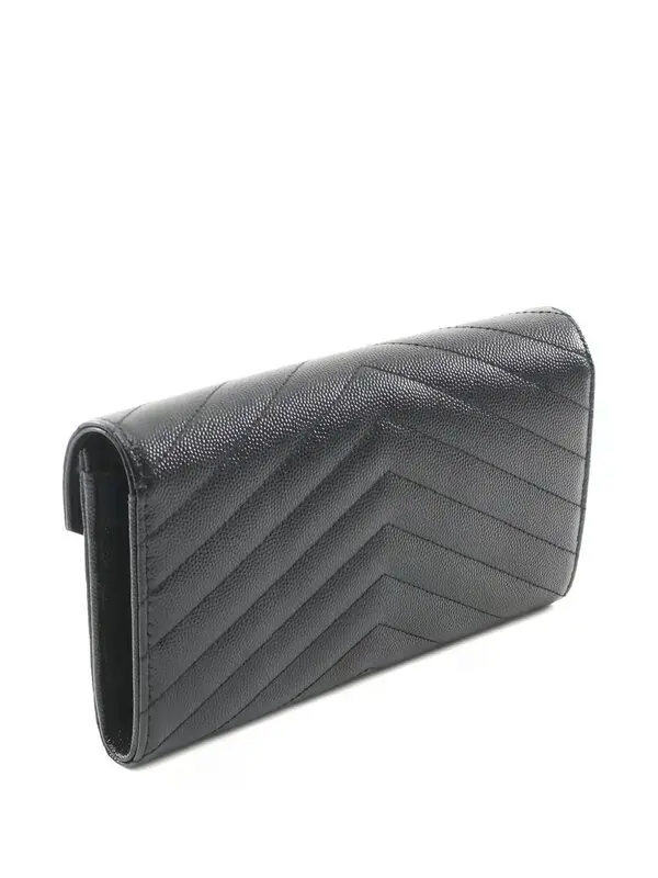 Saint Laurent Leather Bifold Wallet - Black