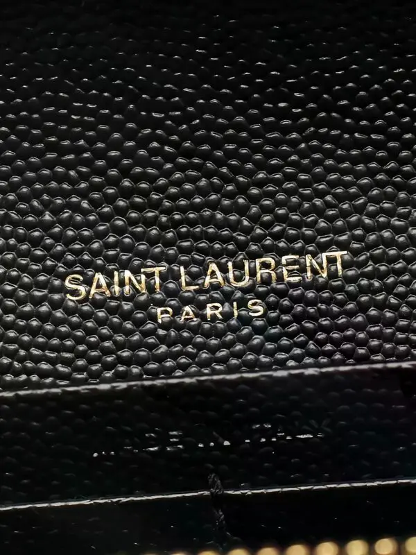 Saint Laurent Leather Bifold Wallet - Black