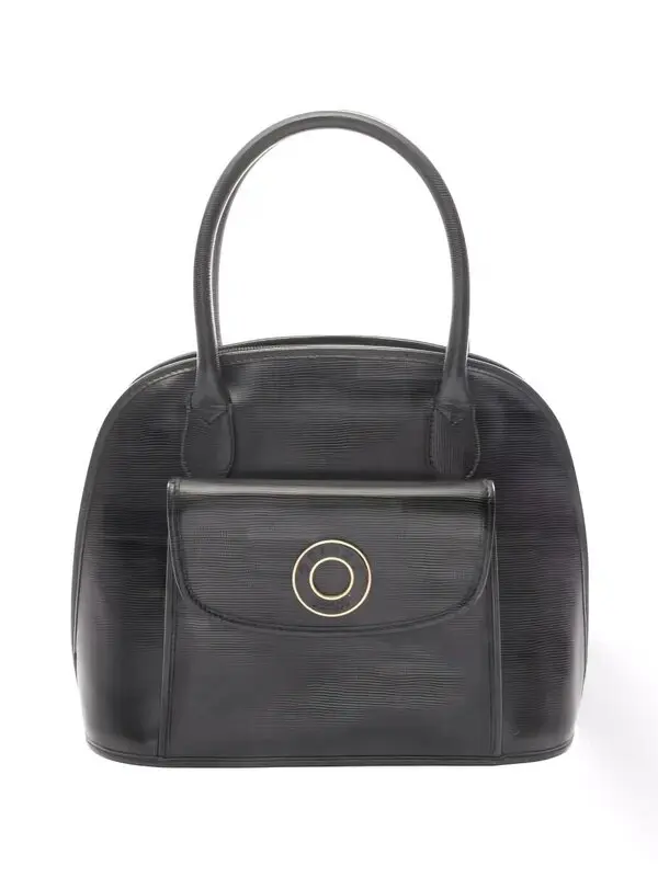 Celine 2000s Circle Logo Leather Handbag