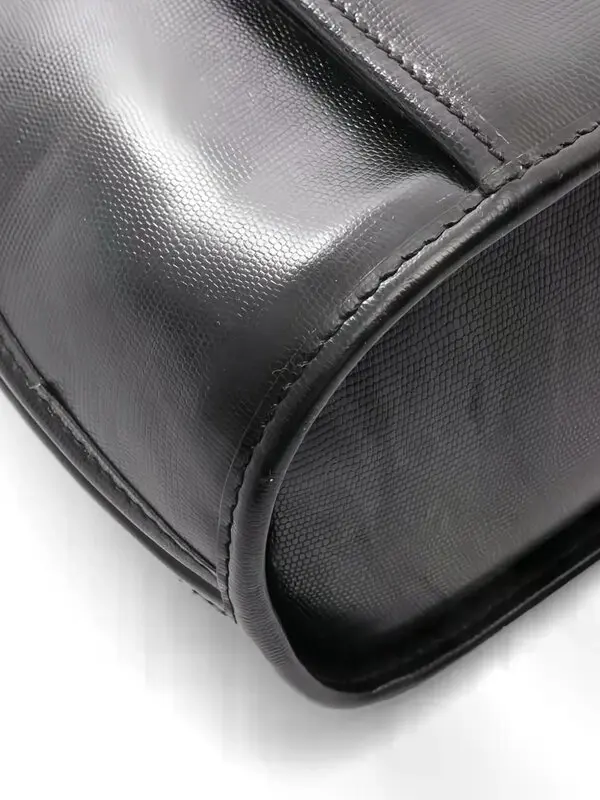 Celine 2000s Circle Logo Leather Handbag