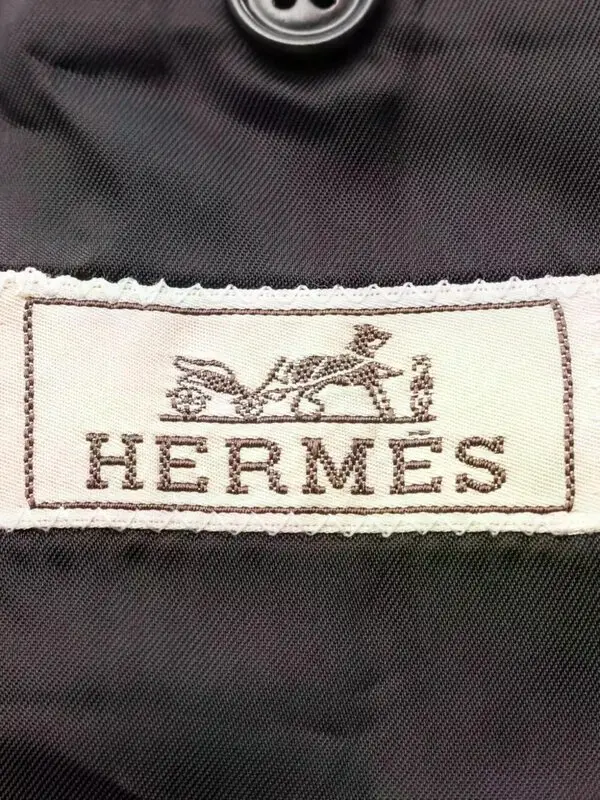Hermès Tailored Plaid Wool Jacket