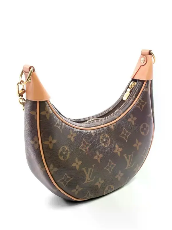 LOUIS VUITTON 2010s Loop Monogram Chain Shoulder Bag - Brown