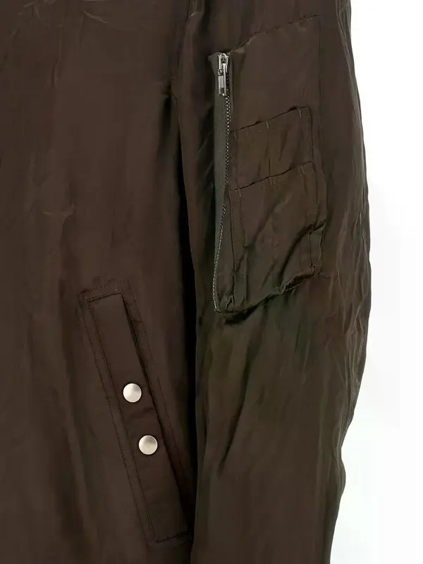 Rick Owens Classic Flight Zip-up Bomber Jacket - Brown