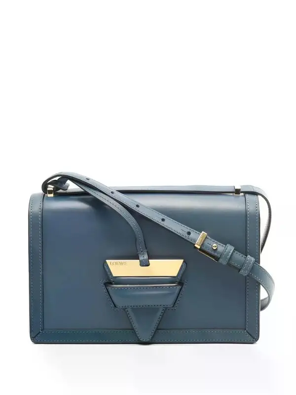 Loewe 2010s Barcelona Leather Shoulder Bag