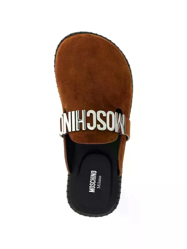 Moschino Lettering Logo-strap Mules