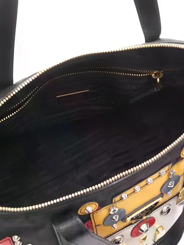 Prada 2010s Robot Embellished Tote Bag