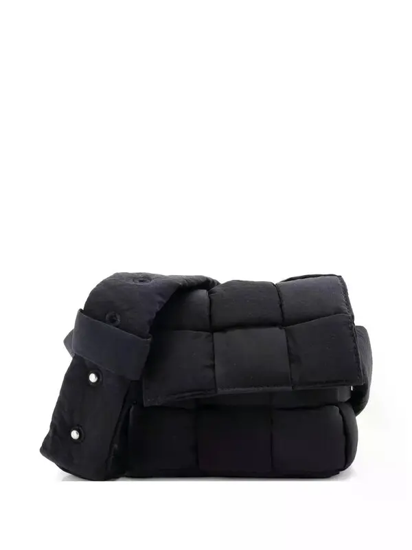 Bottega Veneta Cassette Maxi Intrecciato Nylon Extra Mini Crossbody Bag