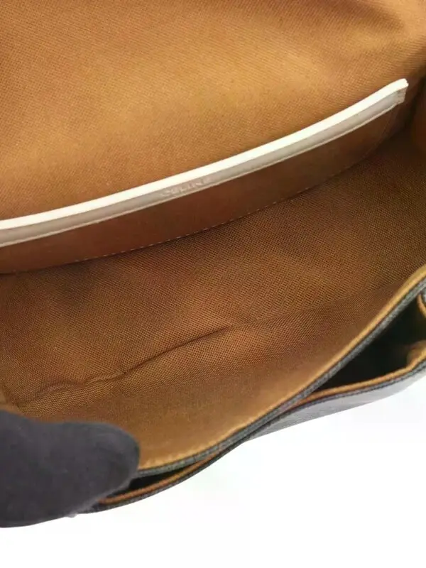 Celine 2021-2026 Medium Triomphe Coated Canvas Folco Crossbody Bag