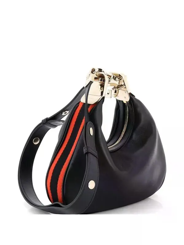Gucci Attache Small Leather Shoulder Bag - Black