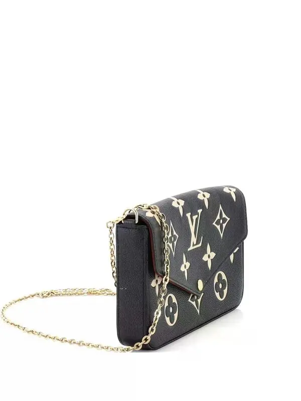 LOUIS VUITTON Felicie Pochette Bicolor Monogram Empreinte Giant - Black