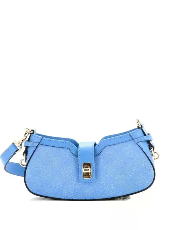 Gucci Gg Canvas Mini Shoulder Bag - Blue