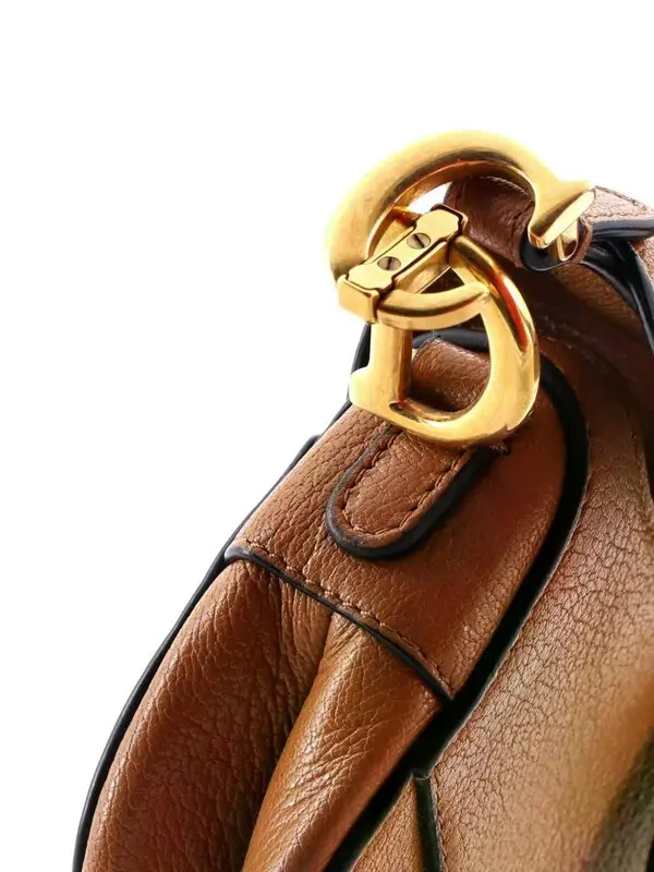 Dior Saddle Handbag With Strap - Brown