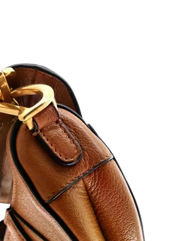 Dior Saddle Handbag With Strap - Brown