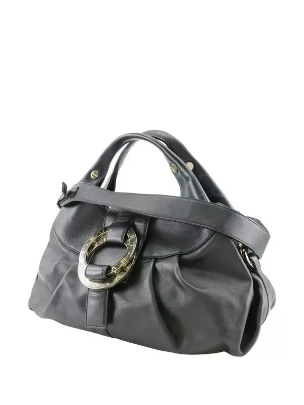 BVLGARI 2000-2025 Chandra Satchel - Black