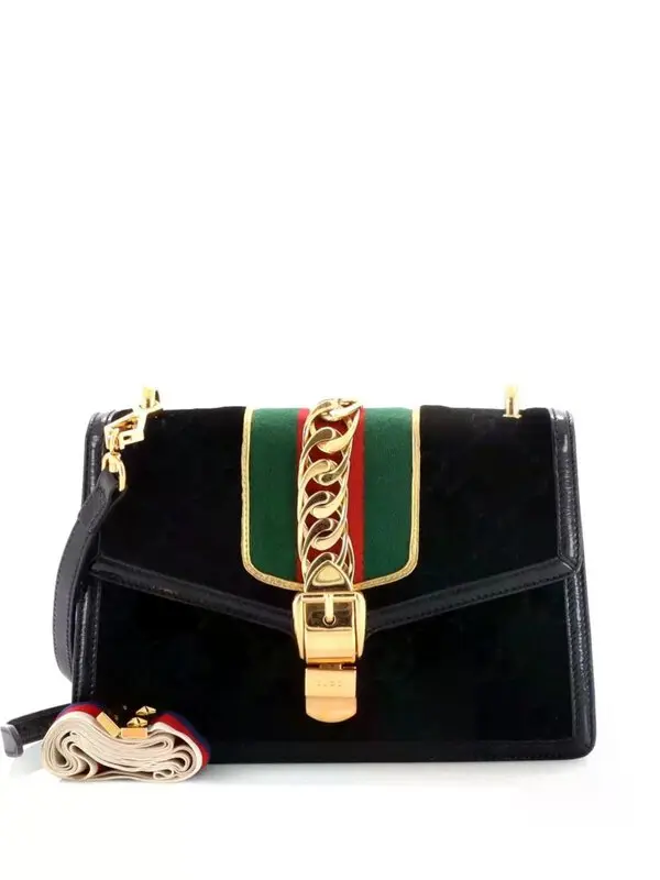 Gucci Sylvie Small Velvet Shoulder Bag