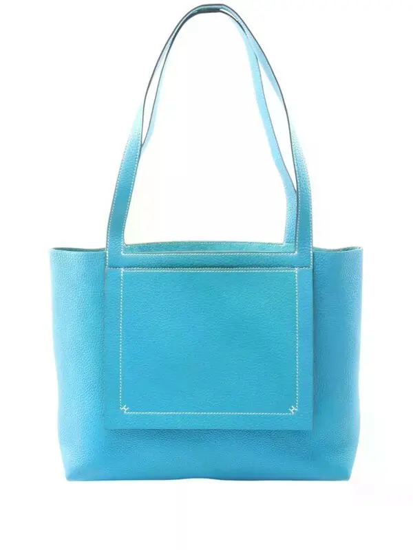 Hermès 2021 Clemence Double Sens 31 Tote Bag - Blue