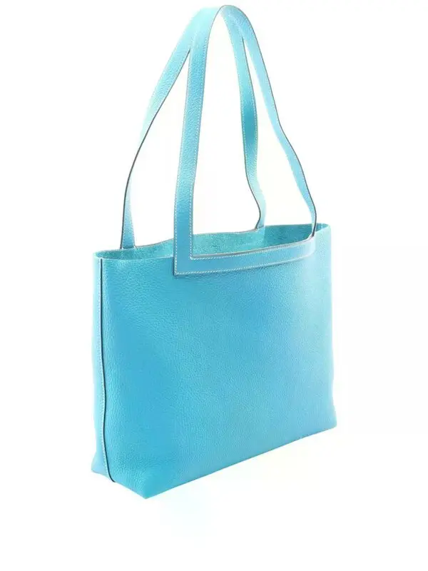 Hermès 2021 Clemence Double Sens 31 Tote Bag - Blue