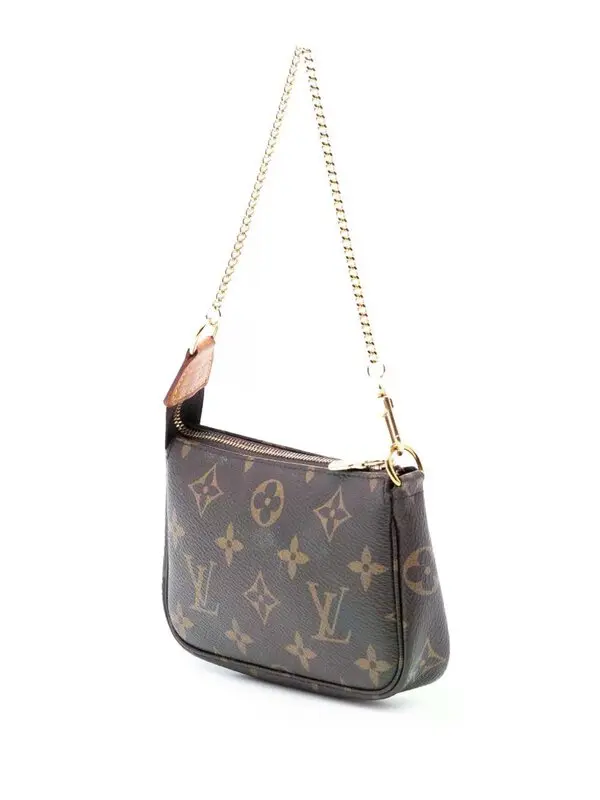 LOUIS VUITTON 2020 Monogram Mini Pochette Accessoires - Brown