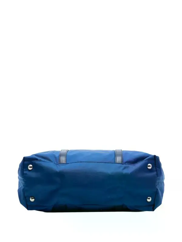 Prada Vitello Trimmed Tessuto Satchel