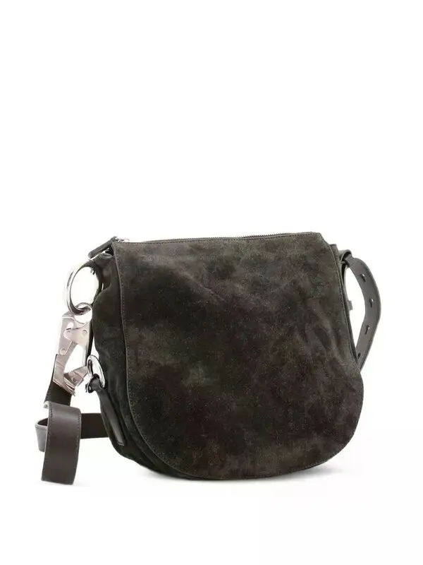 Burberry Knight Suede Small Shoulder Bag - Green
