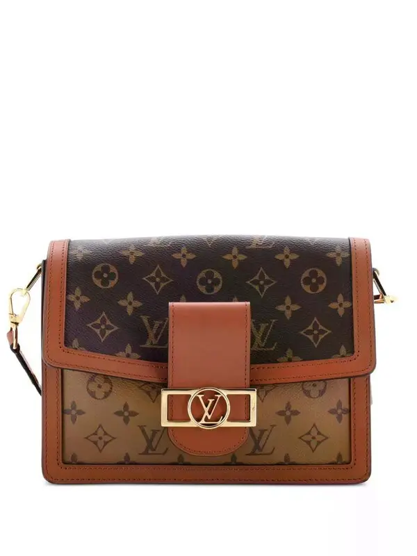LOUIS VUITTON Dauphine Reverse Monogram Canvas Mm Shoulder Bag
