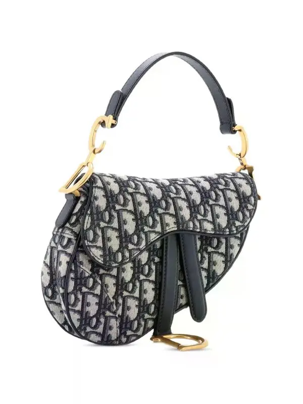 Dior Saddle Handbag Oblique Canvas Mini Shoulder Bag