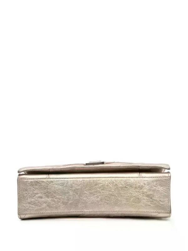 Balenciaga Small Metallic Calfskin Crush Chain Shoulder Bag