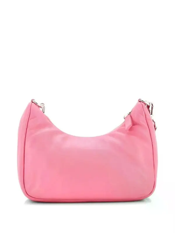 Prada Re-edition 2005 Nappa Leather Shoulder Bag - Pink