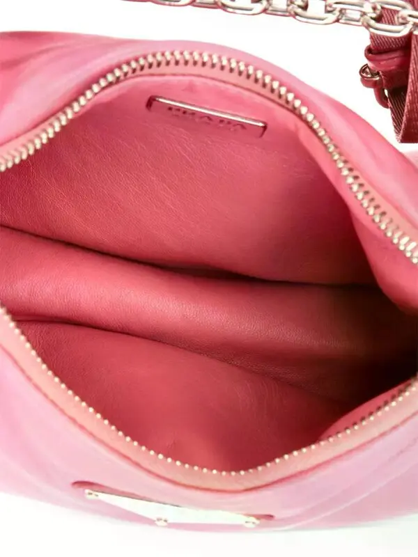Prada Re-edition 2005 Nappa Leather Shoulder Bag - Pink