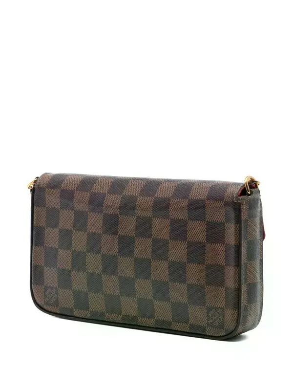 LOUIS VUITTON Damier Ebene Pochette Felicie - Brown