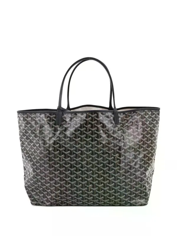 Goyard Saint Louis Coated Canvas Gm Tote Bag - Black