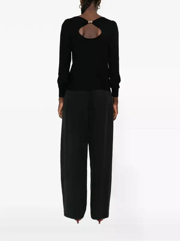 TWINSET Long Sleeve Top With Cut Out Detail