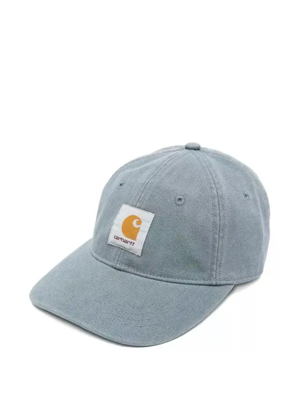 Carhartt Work In Progress Canvas Logo-patch Baseball Cap - Blue