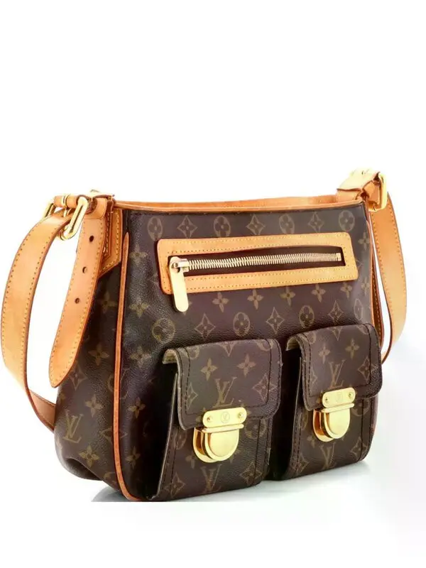 LOUIS VUITTON Hudson Gm Monogram Canvas Shoulder Bag - Brown