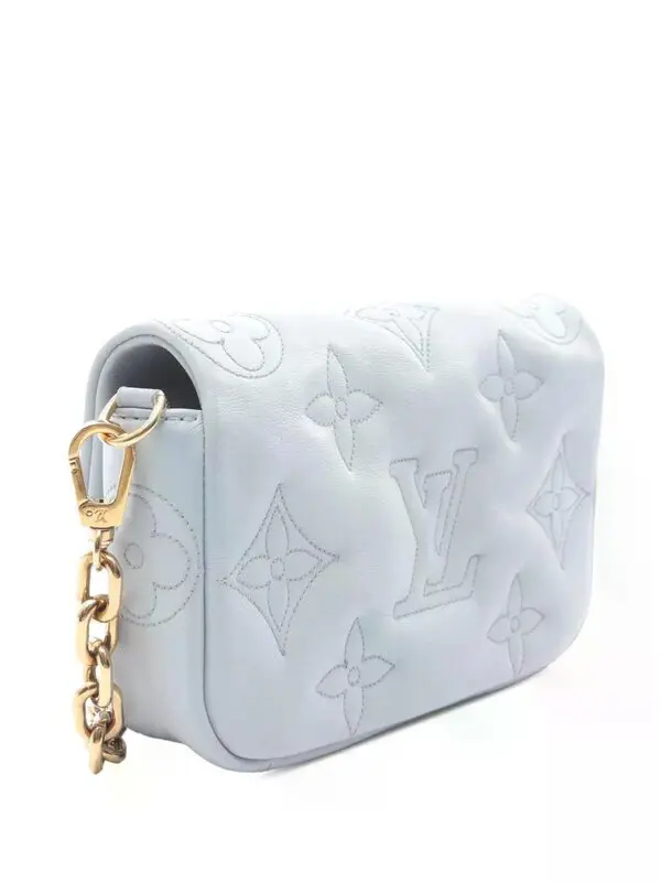 LOUIS VUITTON Bubblegram Wallet On Chain Handbag - Blue