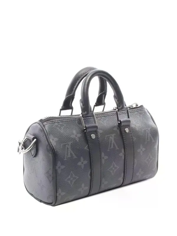 LOUIS VUITTON Monogram Eclipse Keepall Bandouliere Xs Satchel 2021-2026 - Black